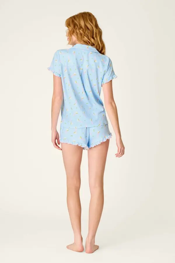 PJ Salvage Olive You Martini Print Short Pajama Set