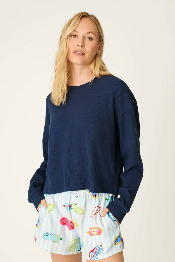 PJ Salvage Long Sleeve Top - Blue Night