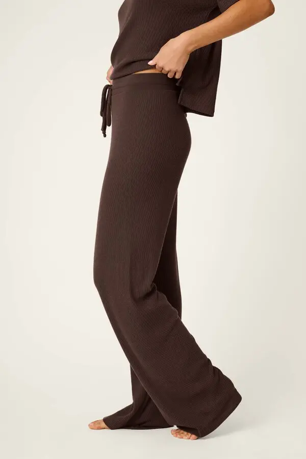 PJ Salvage Textured Rib Knit Lounge Pants