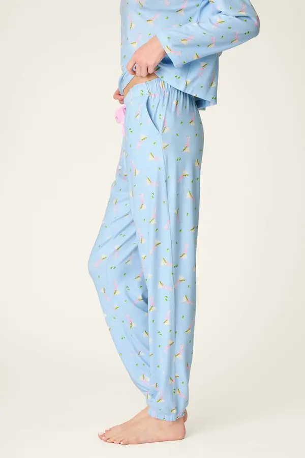 PJ Salvage Martini Print Jogger Pajama Pants