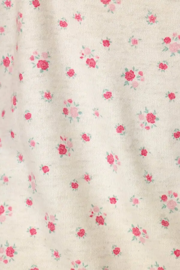PJ Salvage Romantic Rose Ditsy Floral Print Hoodie