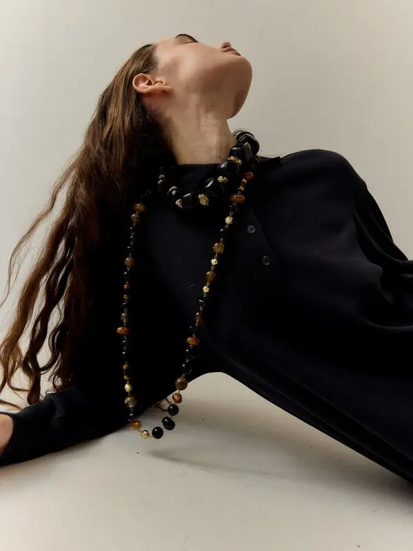 SITA NEVADO Al Vespre Necklace - Brown