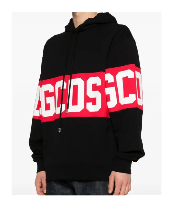 Gcds Long Sleeve Sweatshirt With Drawstring Hood