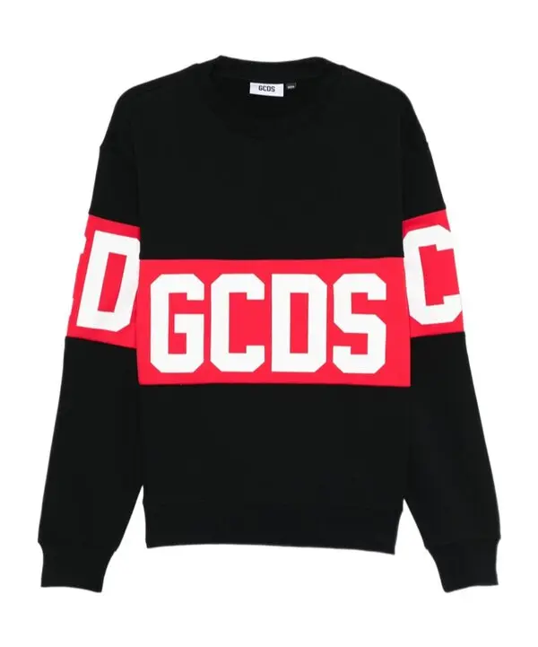 Gcds Crewneck Sweatshirt With Logo Detail