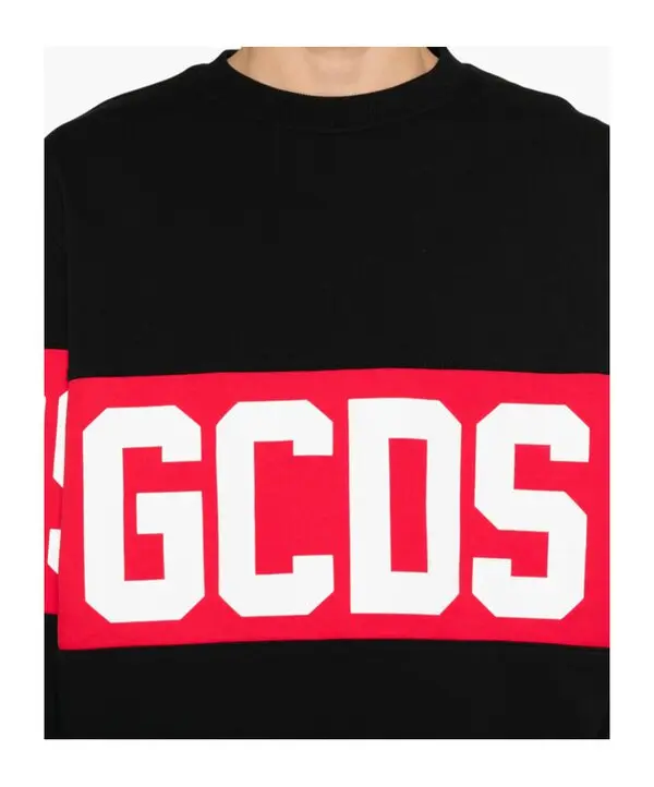 Gcds Crewneck Sweatshirt With Logo Detail