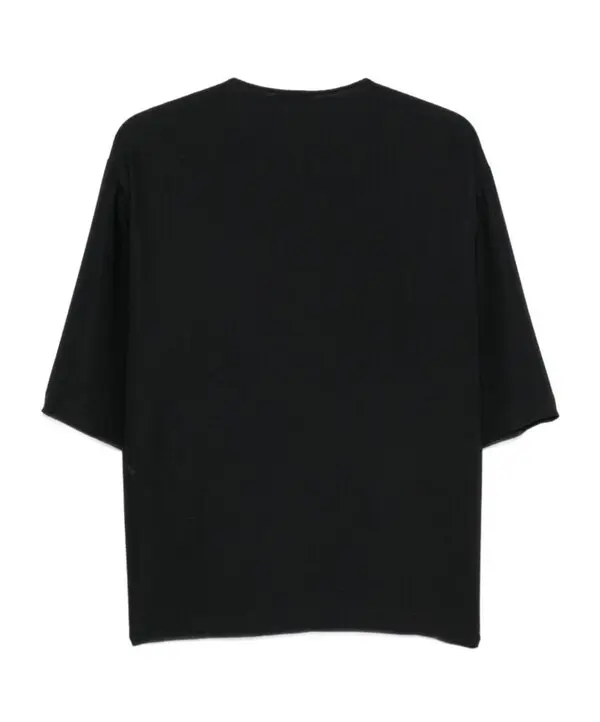 Emporio Armani Button-detail Round-neck Blouse