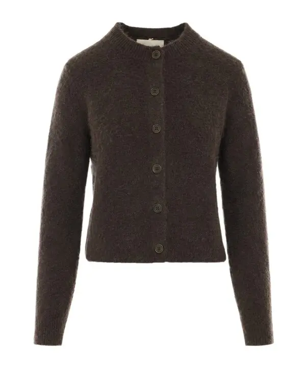 LISA YANG Cropped Fuzzy Cardigan - No