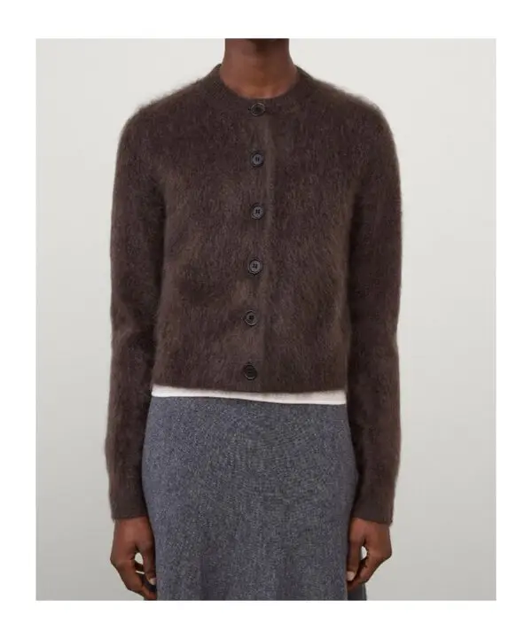 LISA YANG Cropped Fuzzy Cardigan - No