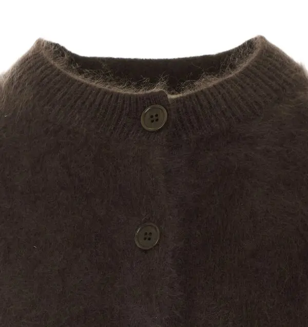 LISA YANG Cropped Fuzzy Cardigan - No