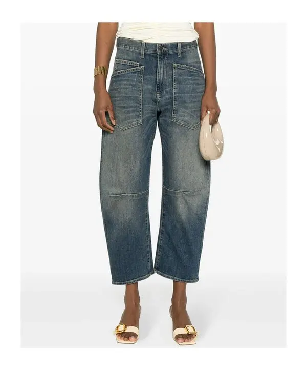 NILI LOTAN Belt-loop Jeans