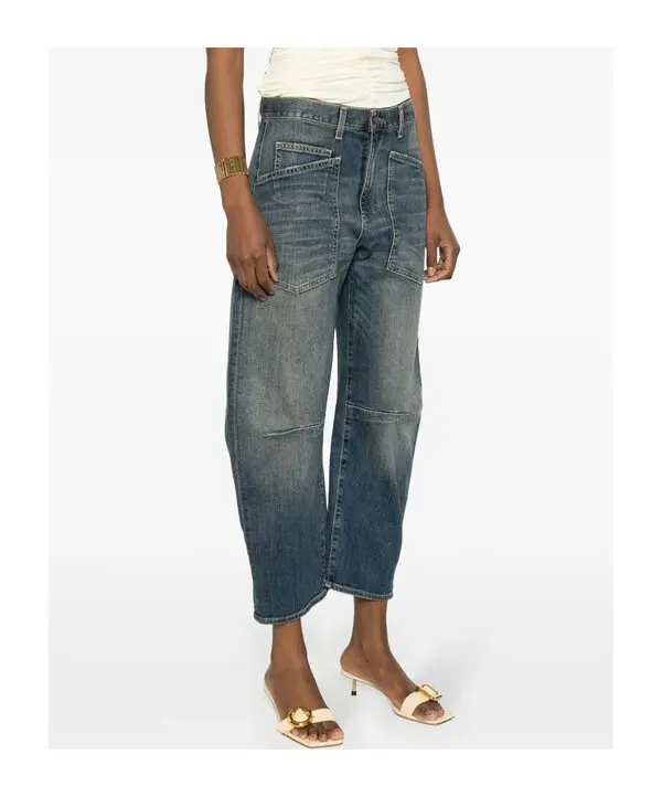 NILI LOTAN Belt-loop Jeans