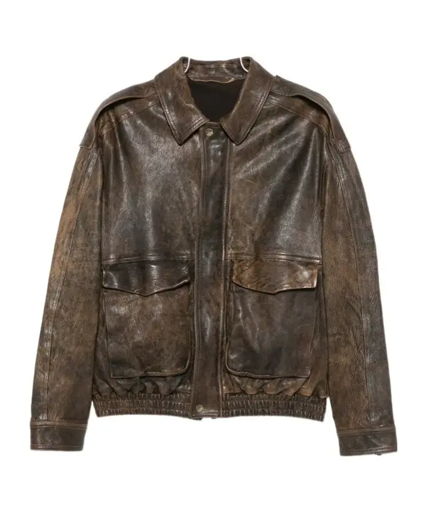 SALVATORE SANTORO Long-sleeve Leather Jacket