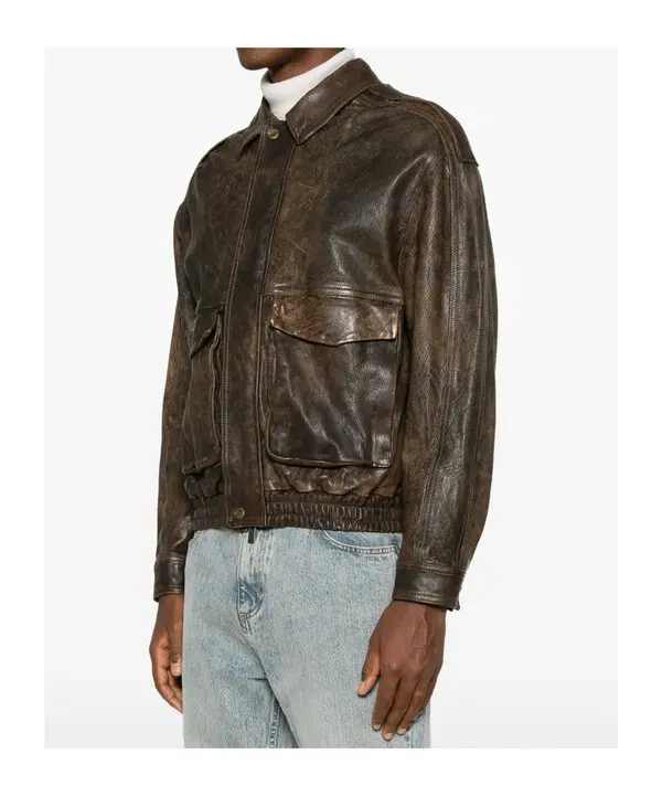 SALVATORE SANTORO Long-sleeve Leather Jacket