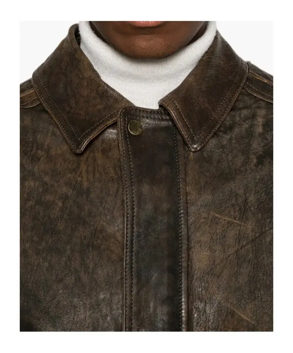 SALVATORE SANTORO Long-sleeve Leather Jacket
