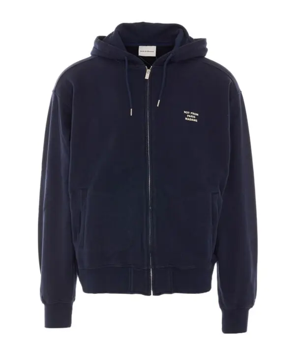 Drole De Monsieur Drôle De Back Logo Zip-up Hoodie