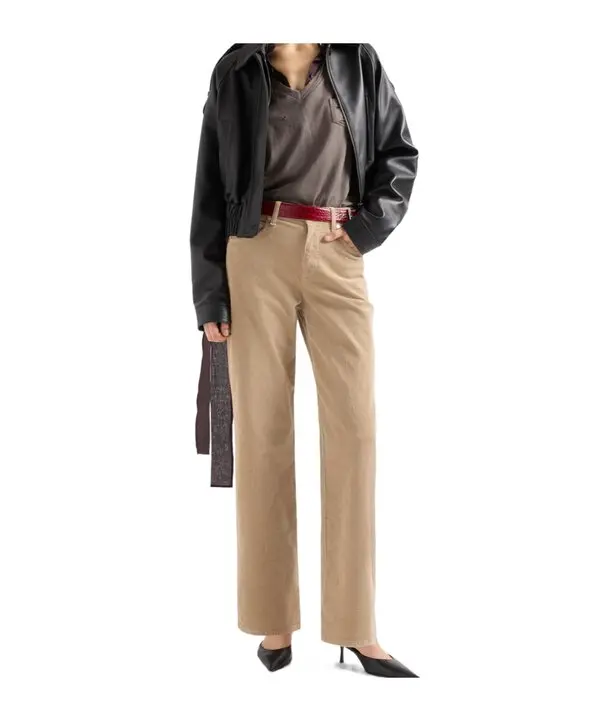 7 For All Mankind Stovepipe Straight Corduroy Pants