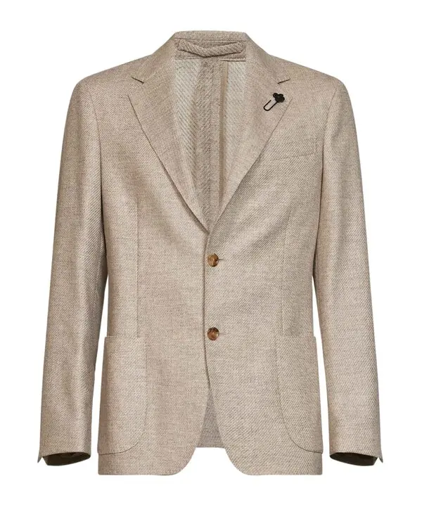 LARDINI Blended-fabric Blazer
