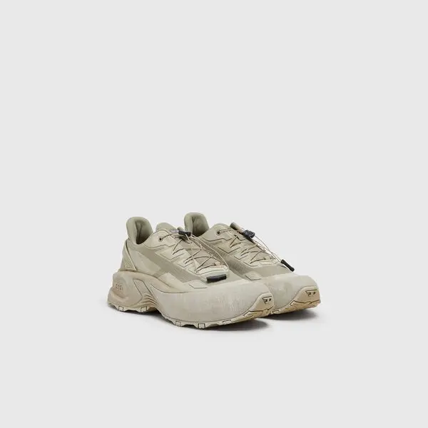 DIESEL® D-cage Distressed Ripstop Sneakers - Green