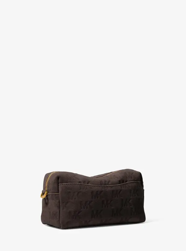 Michael Kors Bryant Small Logo Embossed Suede Convertible Crossbody Bag - Brown