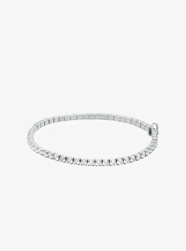 Michael Kors Pavé Stretch Tennis Bracelet - Silver