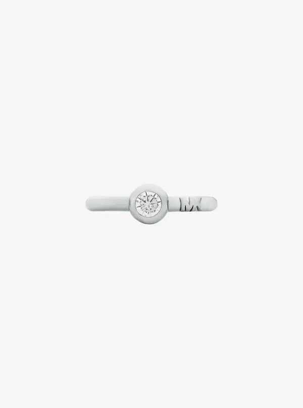 Michael Kors Round Stone Ring - Silver