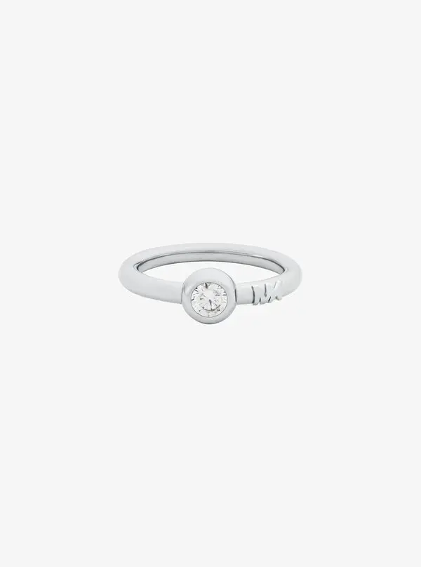 Michael Kors Round Stone Ring - Silver