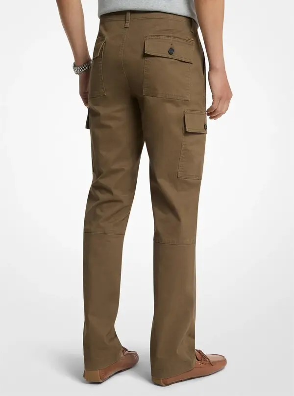 Michael Kors Stretch Cotton Twill Cargo Pants - Green