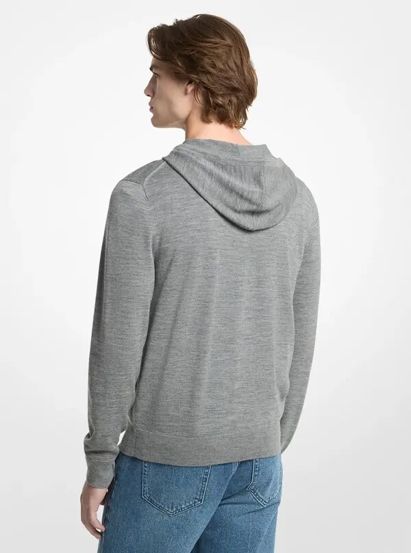 Michael Kors Wool Zip-up Hoodie In Size By