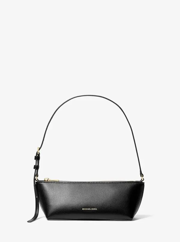 Michael Kors Laila Small Leather Pochette - Black