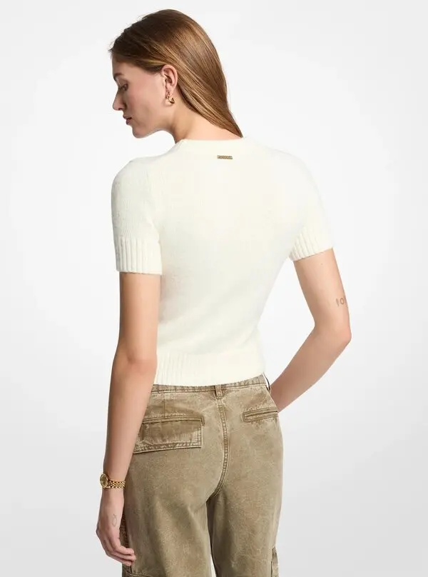 Michael Kors Knit Short-sleeve Sweater