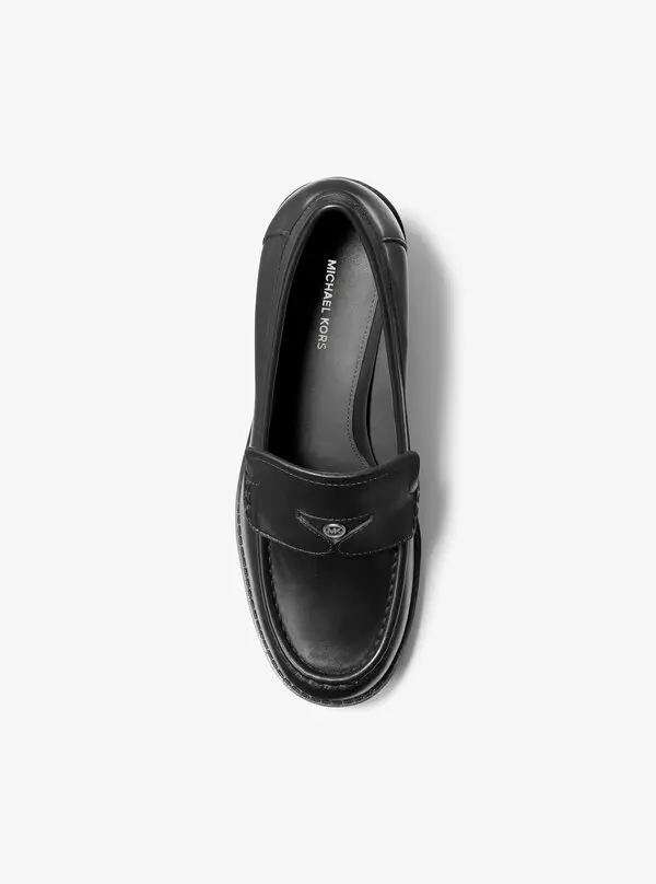 Michael Kors Jennings Leather Loafer Pumps