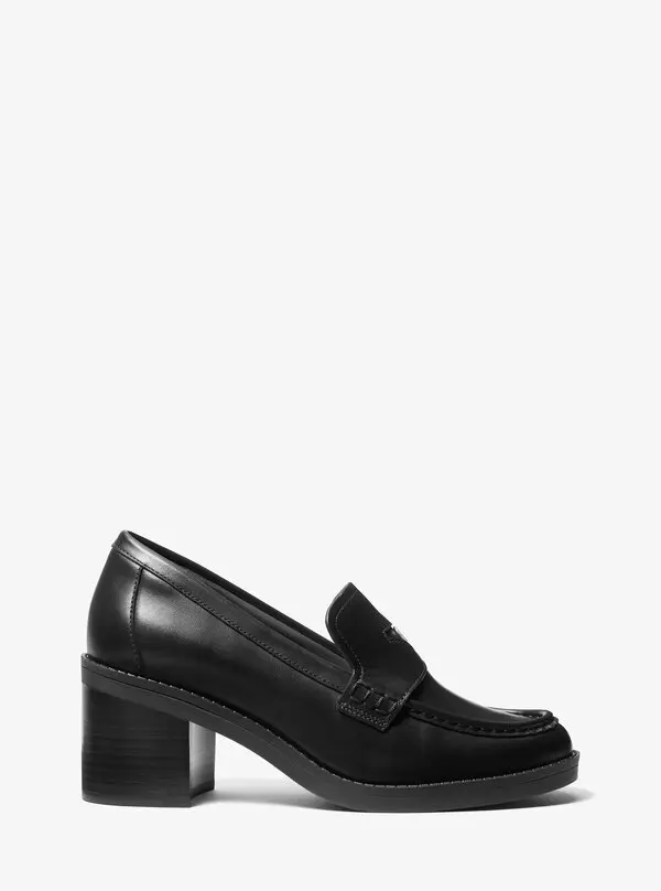 Michael Kors Jennings Leather Loafer Pumps