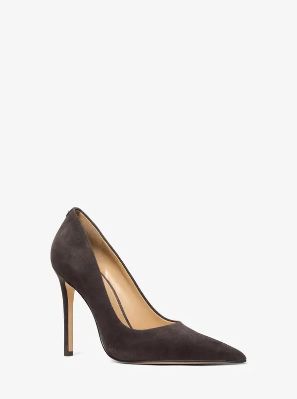 Michael Kors Elyse Suede Pointed Toe Stiletto Pumps