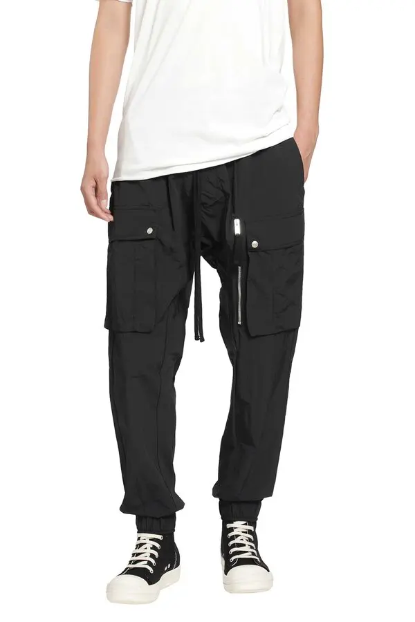 THOM KROM P 64 Cargo Pants With Drawstring Waist And Elasticated Cuffs