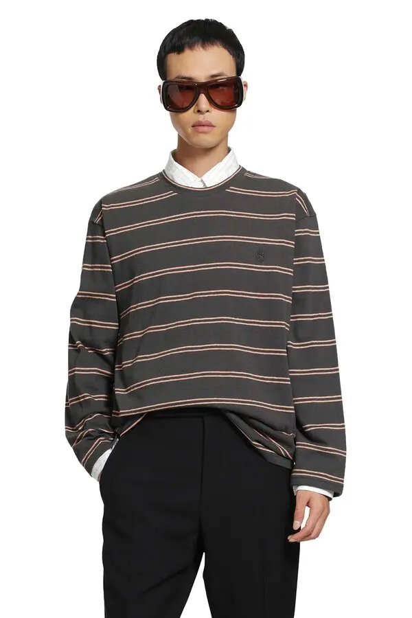 JIL SANDER Cotton Crewneck Long Sleeve T-shirt