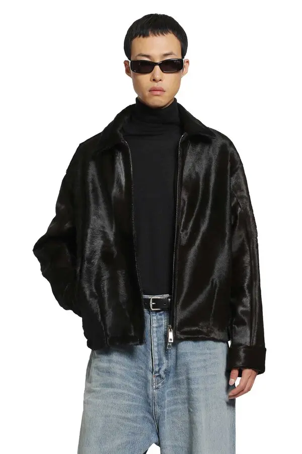 GIORGIO BRATO Cavallino Brushed Calf Hair Jacket