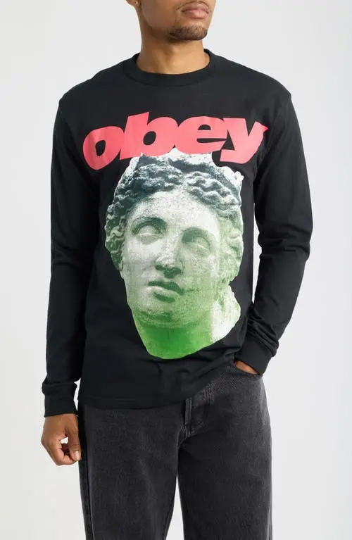 Obey Etruscan Graphic Cotton Long Sleeve T-shirt