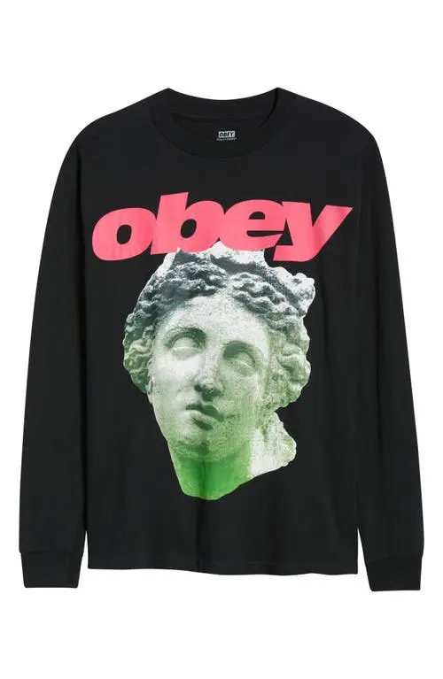 Obey Etruscan Graphic Cotton Long Sleeve T-shirt