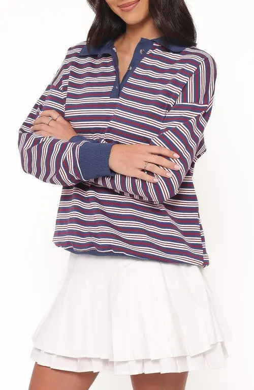 PETAL & PUP Beau Long Sleeve Polo Top