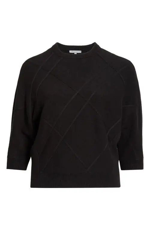 Wit & Wisdom Dolman Sleeve Crewneck Sweater - Black