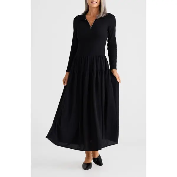 BRAVE+TRUE Juliette Long Sleeve Maxi Dress