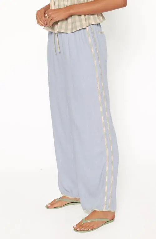 PETAL & PUP Venda Contrast Trim Wide Leg Pants