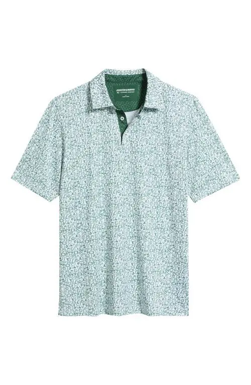 Johnston & Murphy Xc+™ Game Day Multisport Print Performance Polo - Green