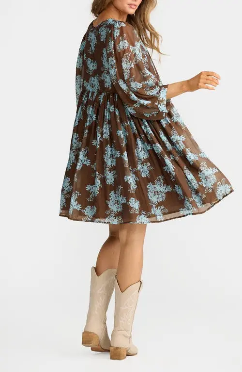TALISMAN THE LABEL Wisteria Long Sleeve Dress