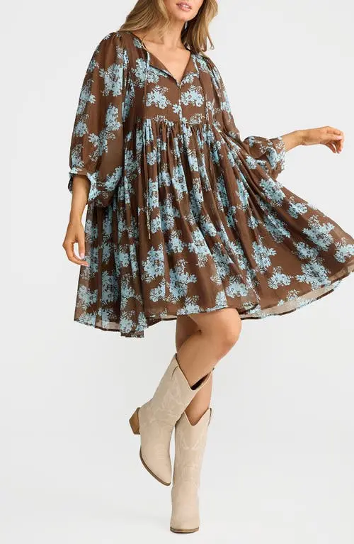 TALISMAN THE LABEL Wisteria Long Sleeve Dress