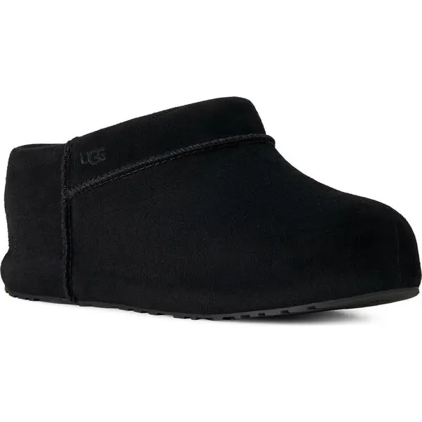 UGG Genuine Shearling Lined Leather Clog