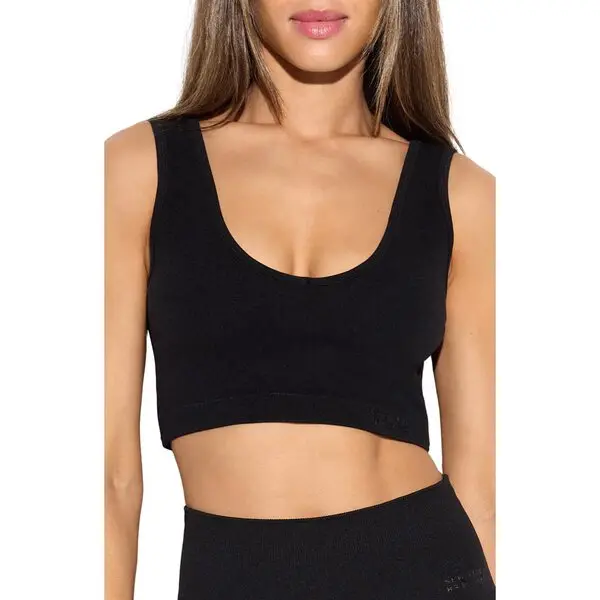Spiritual Gangster Bianca Low Impact Ribbed Sports Bra - Black
