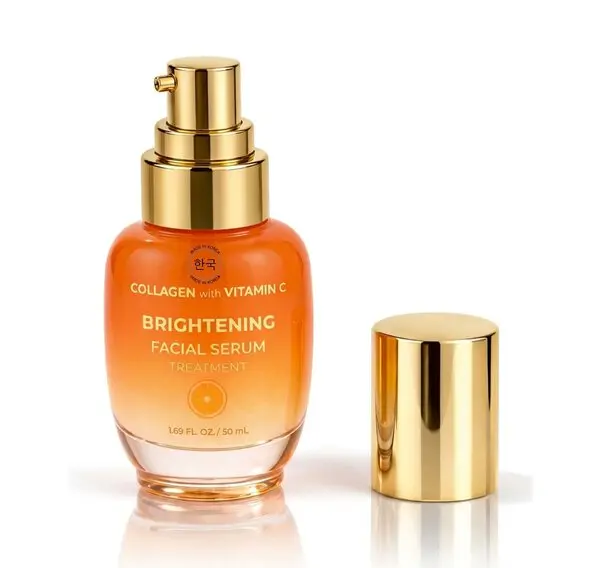 LOVERY Collagen + Vitamin C Brightening Facial Serum Korean Skincare Radiance Treatment - Orange