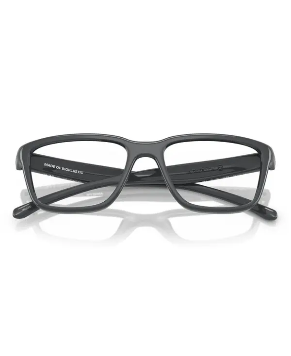 ARNETTE Milled Full Rim Rectangle Eyeglasses - Dark Gray