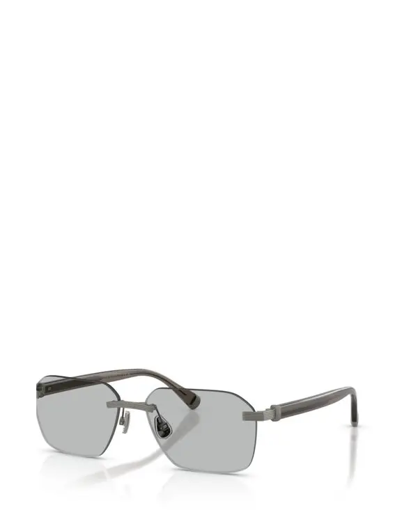 Brunello Cucinelli Tyler Square Frame Eyeglasses - Antracite